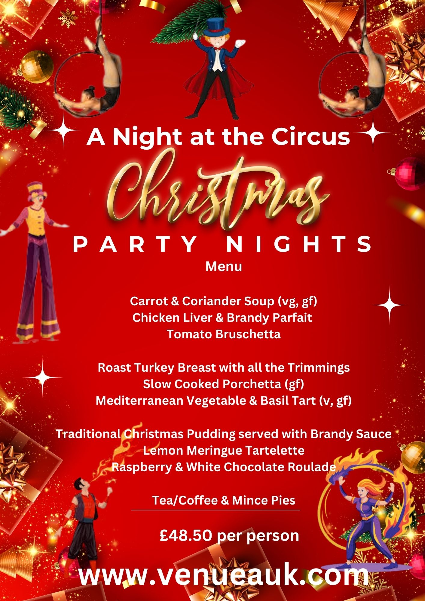 Christmas Party to a Party - A Night at the Circus-Pavilion
